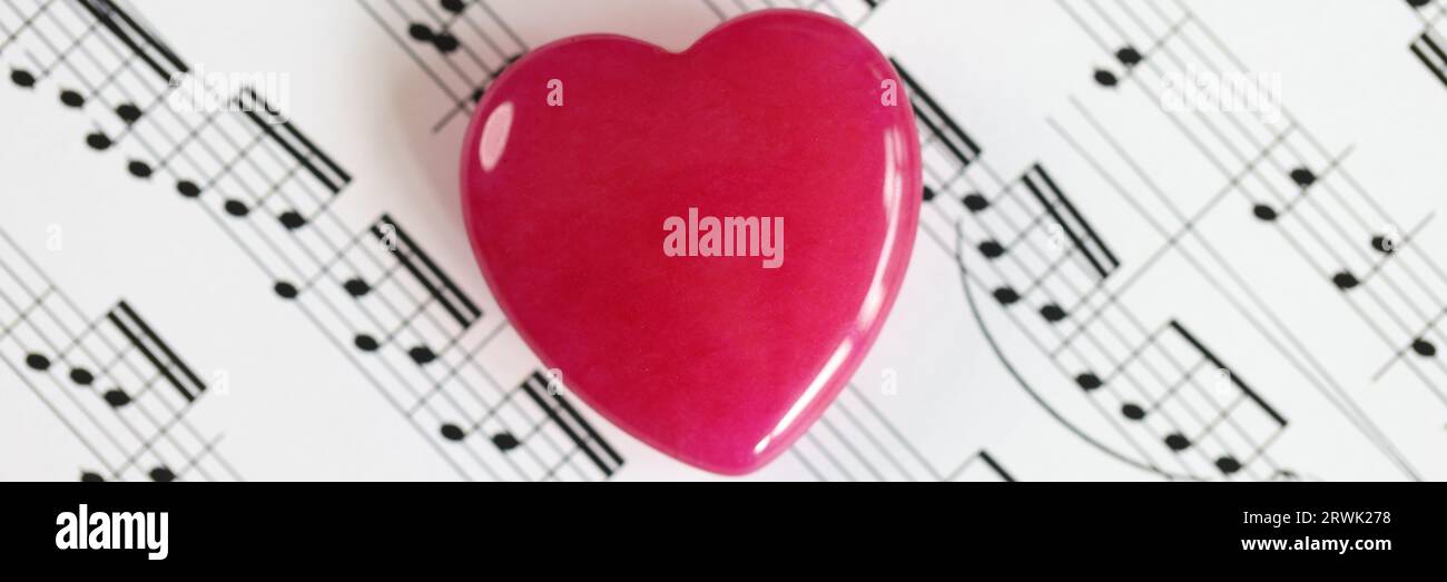 Heart shape musical notes pattern hi-res stock photography and images ...
