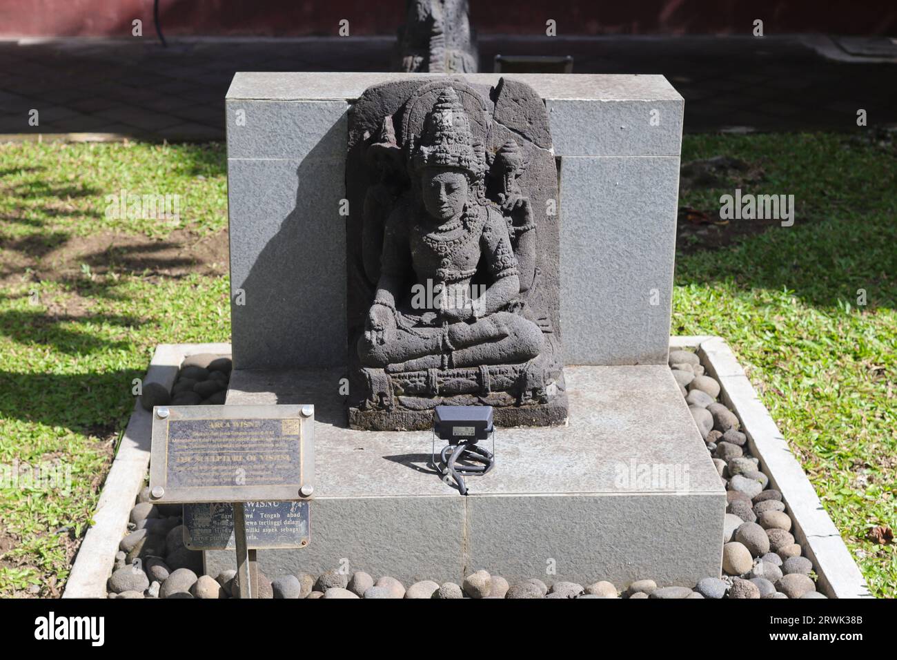The statue of God Wisnu or Vishnu or Narayana is the god whose job is ...