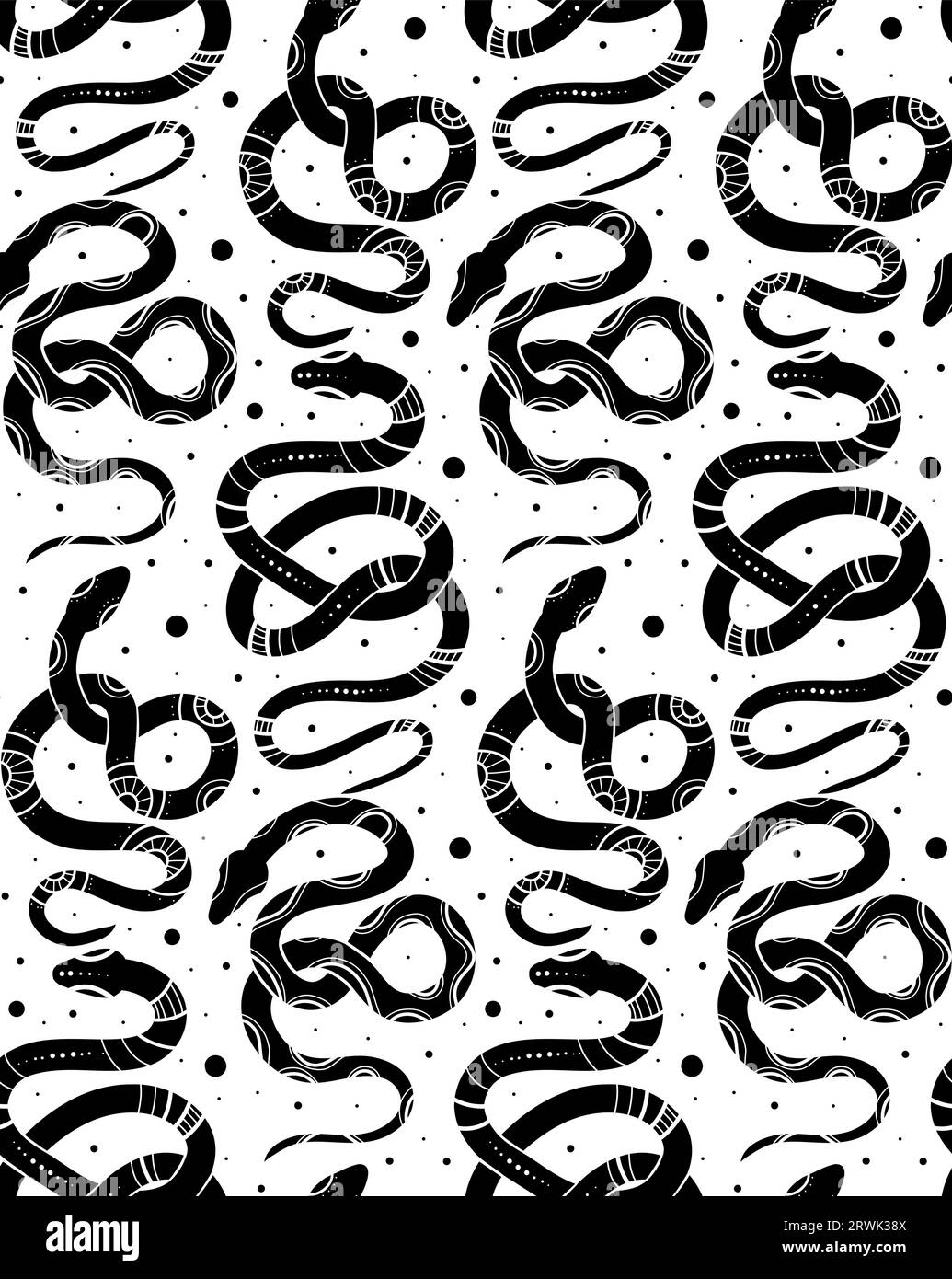 Black snake esoteric Black and White Stock Photos & Images - Alamy