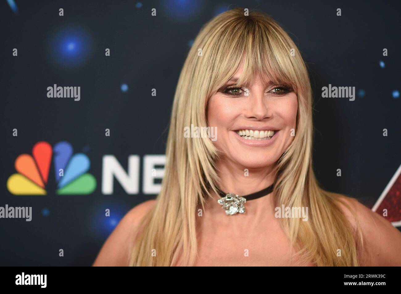 Heidi Klum arrives for a live broadcast of "America's Got Talent ...