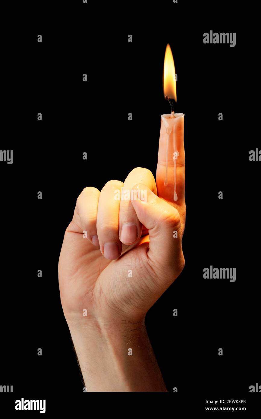 Burn finger hi-res stock photography and images - Alamy