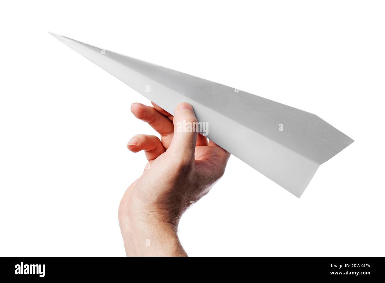 Man throwing a paper airplane. Note: the image may appear grainy, but ...