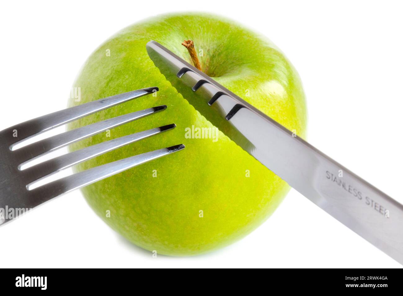 Apple cutlery hi-res stock photography and images - Alamy