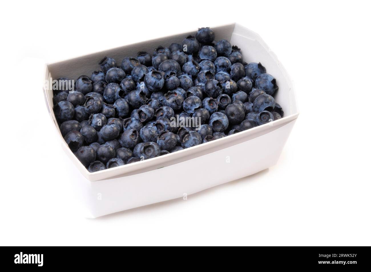 Blueberries in sales tray Stock Photo - Alamy