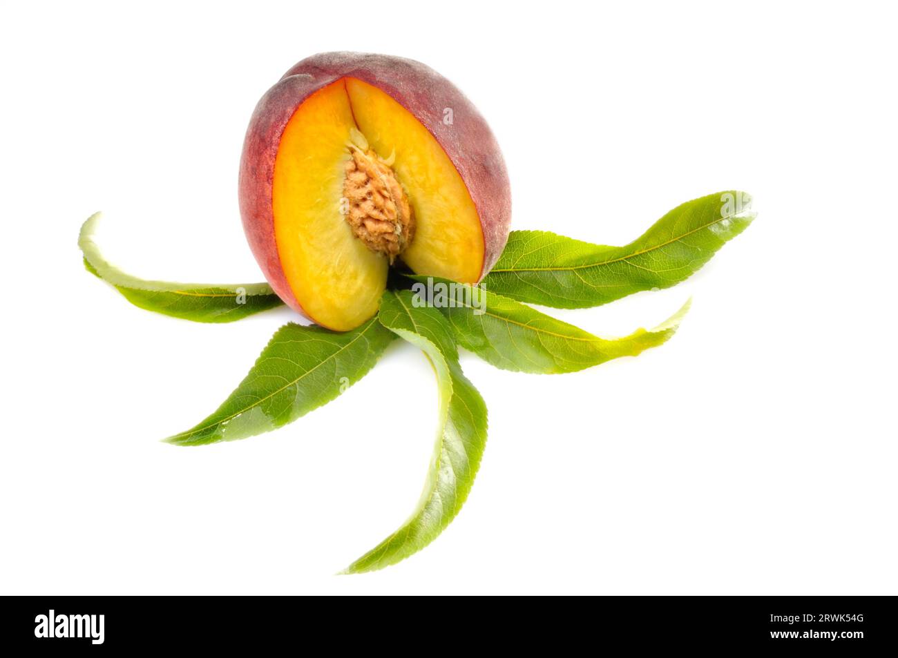 Peach cut hi-res stock photography and images - Alamy