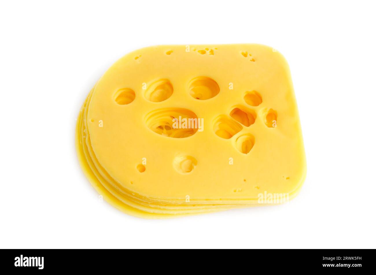 Emmental cheese in slices Stock Photo - Alamy