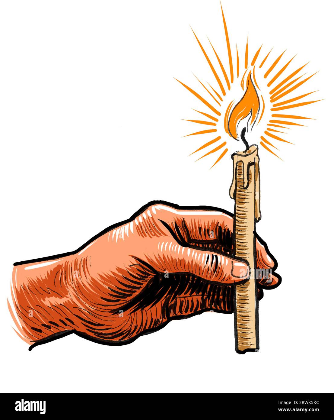 Hand burn paper hi-res stock photography and images - Alamy