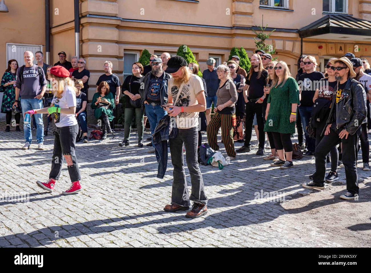 Audience at Punk ja Yäk -festival in Turku, Finland Stock Photo - Alamy