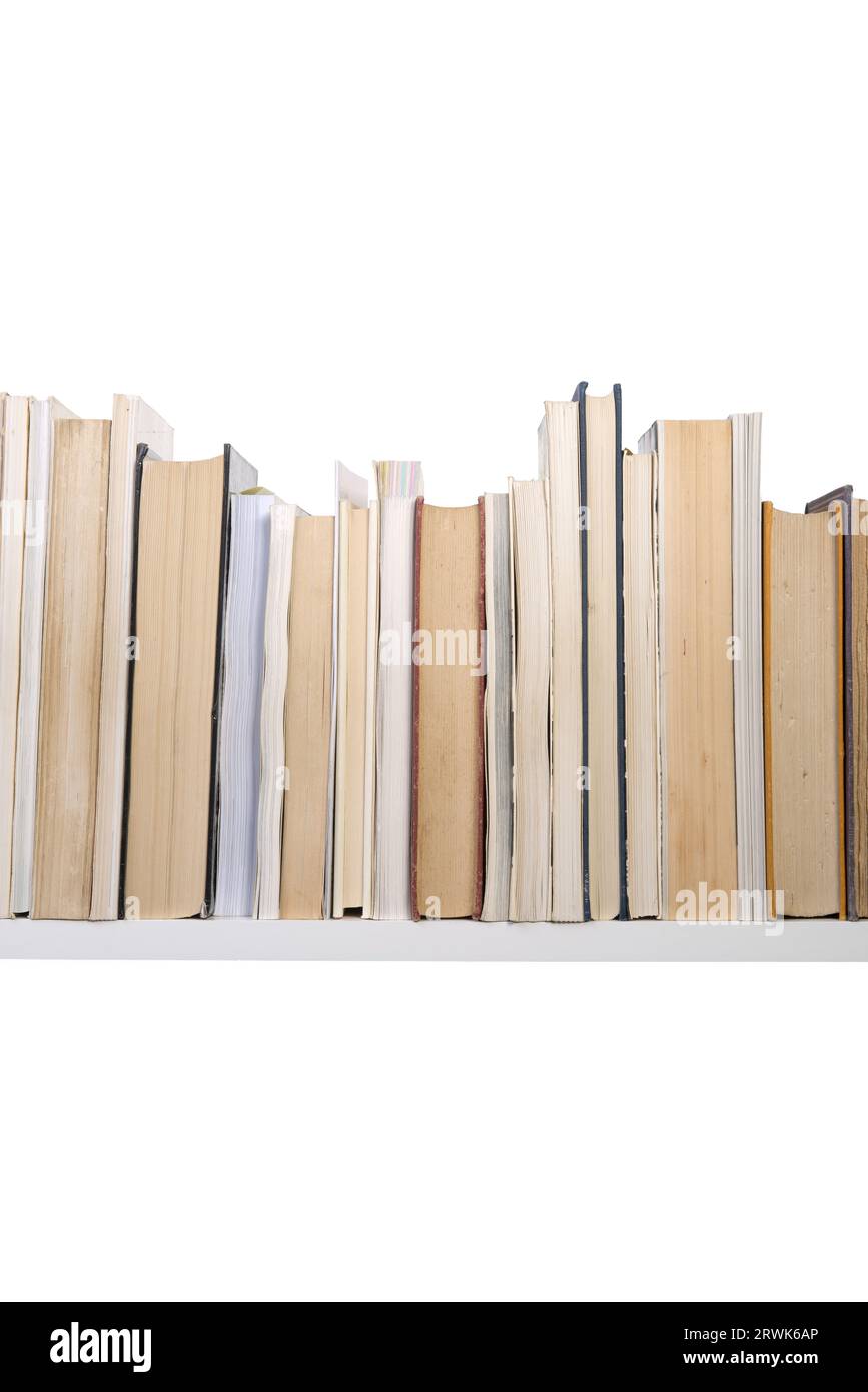 a row of books in a bookshelf with a transparent background Stock Photo ...