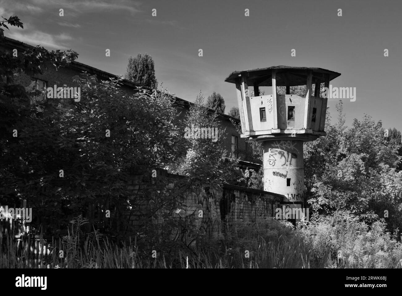 Watchtower lookout Black and White Stock Photos & Images - Alamy