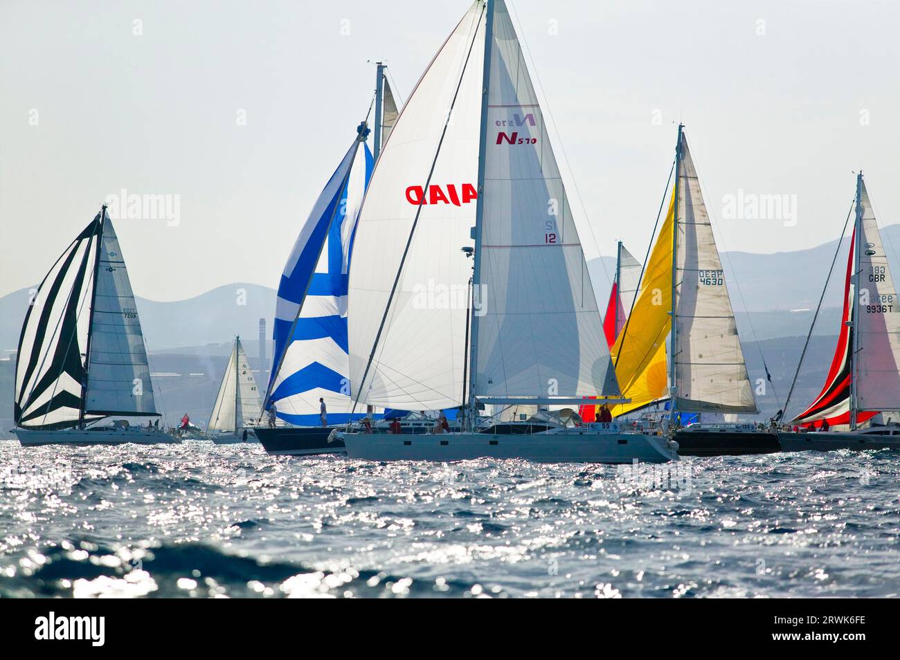 Start of the ARC sailing ralley in Las Palmas Stock Photo - Alamy