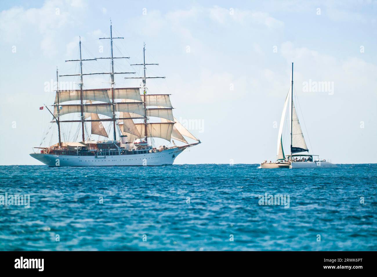 Catamaran sailboat anchor in hi-res stock photography and images - Alamy