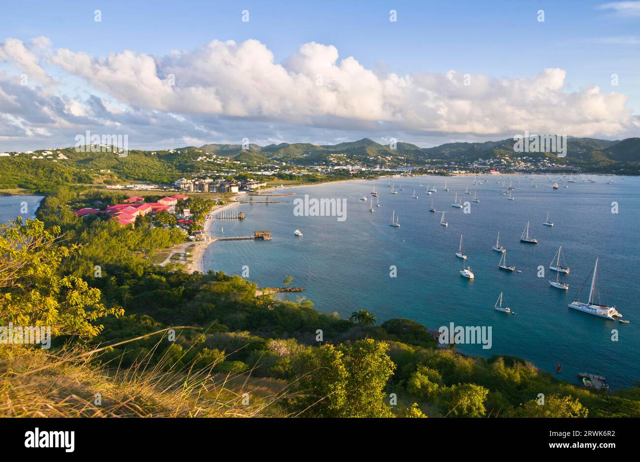St lucia rodney bay village hi-res stock photography and images - Alamy