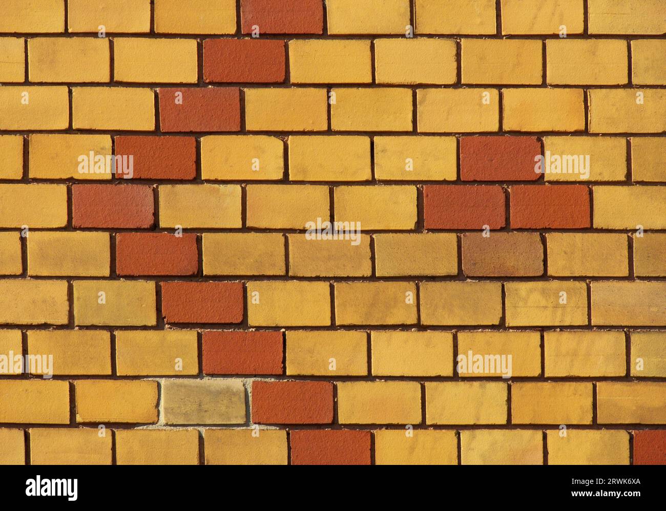 Colourful clinker on a house wall, bricked in pattern, detail Stock ...