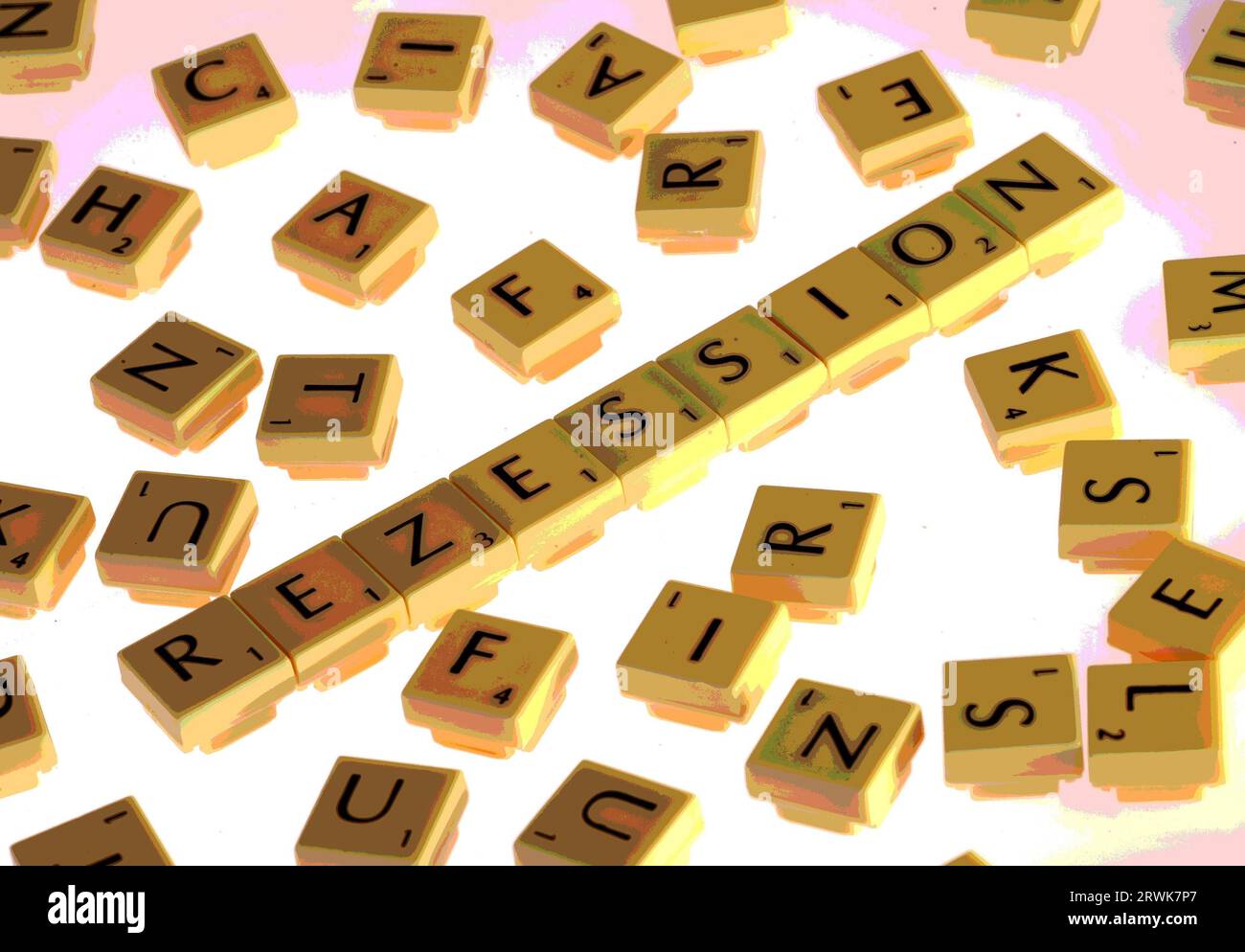 Economy and Scrabble Stock Photo - Alamy