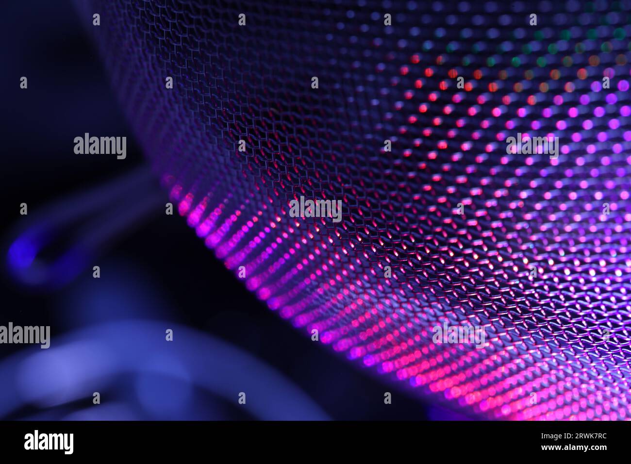 Mic mesh Extreme closeup Stock Photo - Alamy