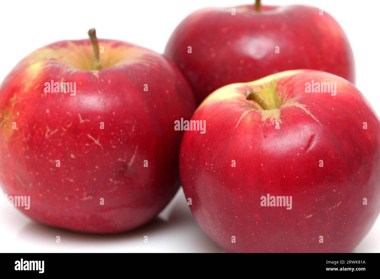 Fresh apples on white hi-res stock photography and images - Alamy