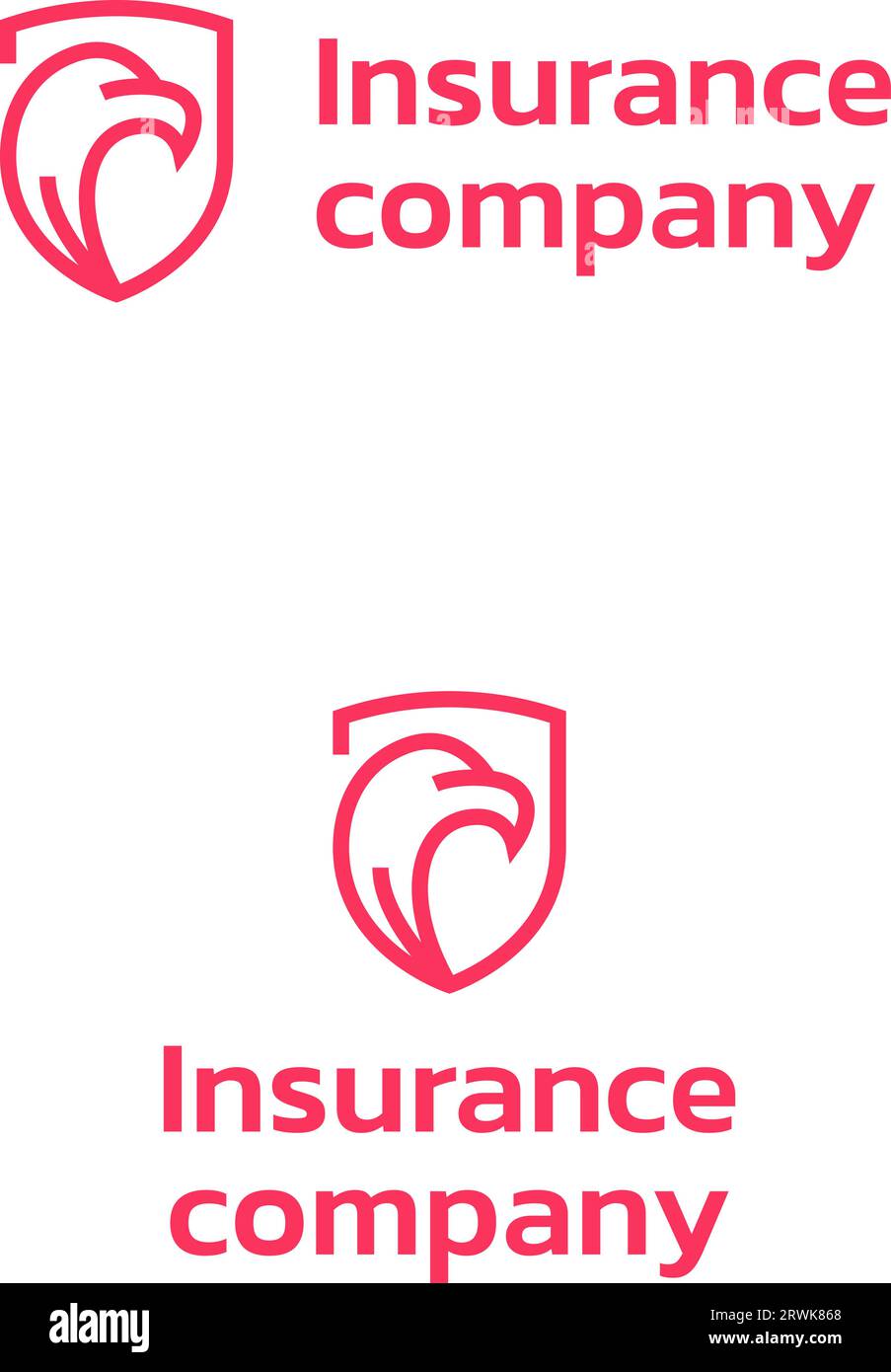 Eagle logo mockup hi-res stock photography and images - Alamy