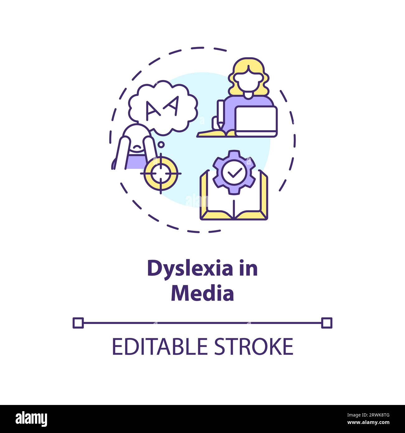 Dyslexia clip art logo hi-res stock photography and images - Alamy