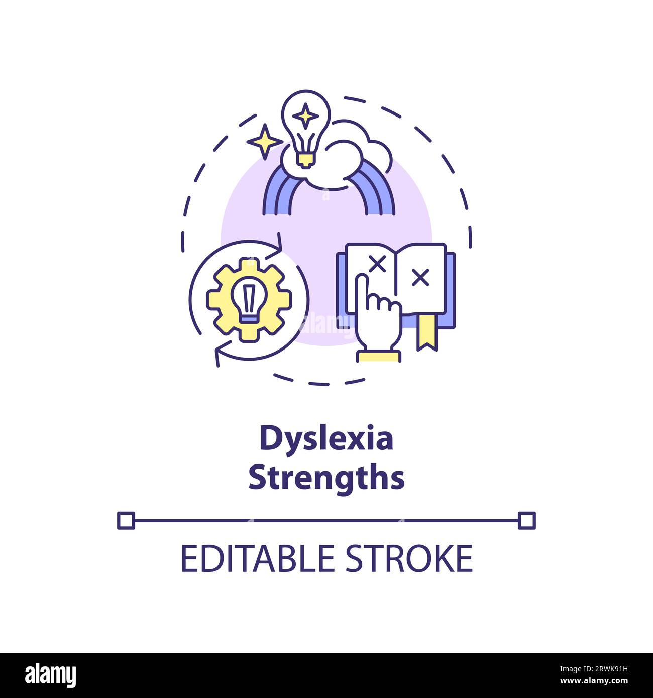 Dyslexia clip art logo hi-res stock photography and images - Alamy