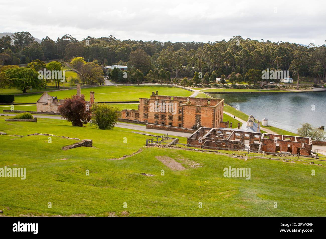 The penitentiary building at Port Arthur in Tasmania, Australia Stock ...