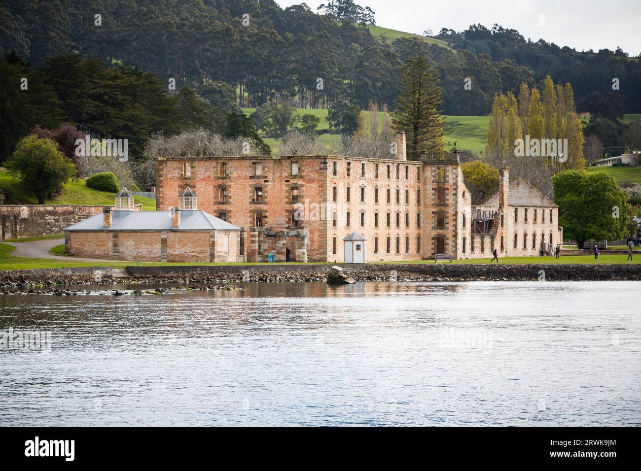 The penitentiary building at Port Arthur in Tasmania, Australia Stock ...