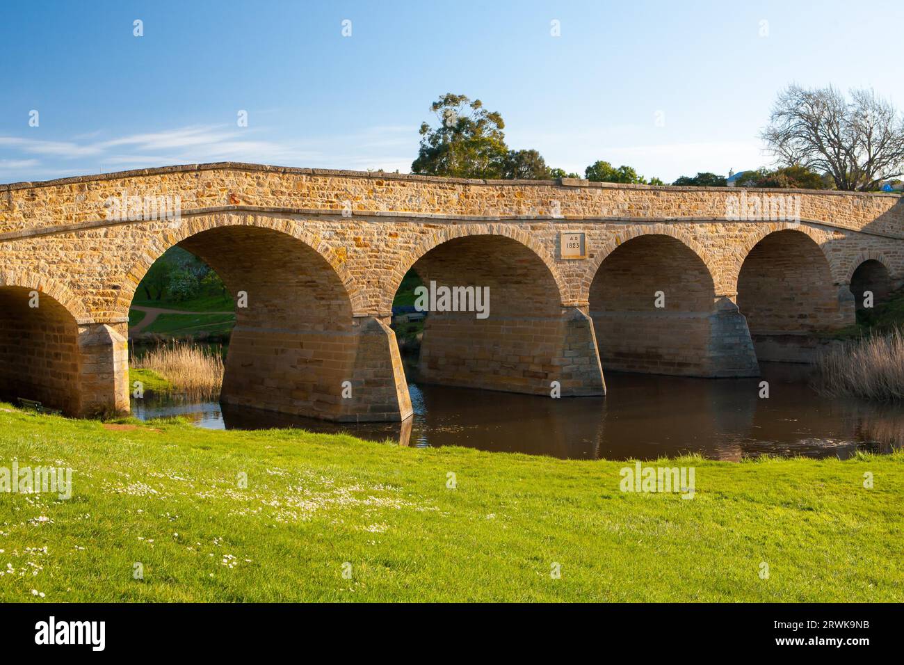 Richmond historic bridge in Richmond near Hobart, tasmania, Australia ...