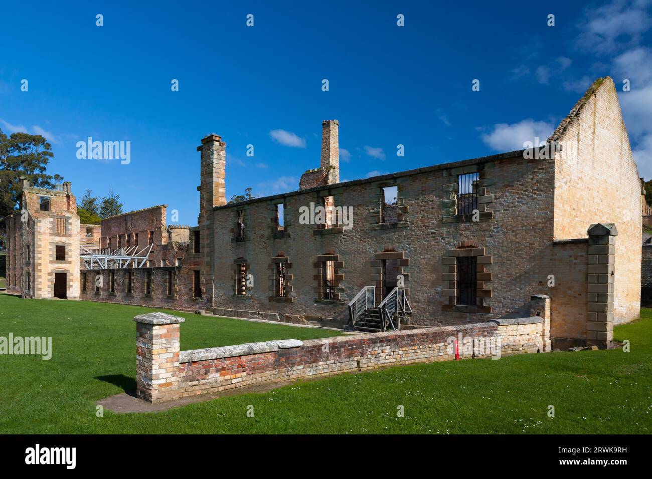 The penitentiary building at Port Arthur in Tasmania, Australia Stock ...
