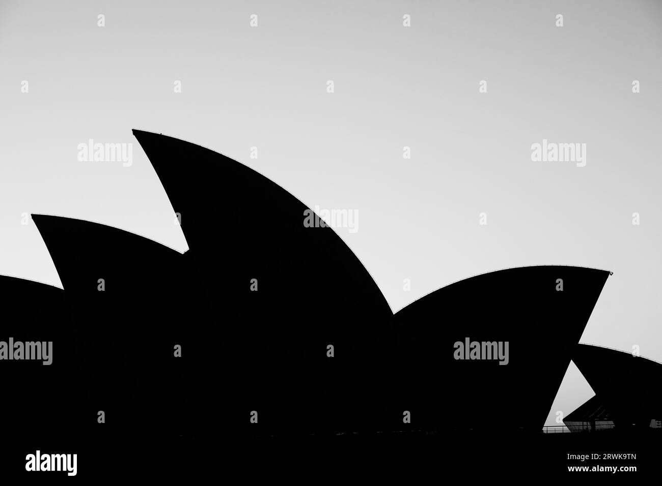 Silhouette sydney opera house Black and White Stock Photos & Images - Alamy