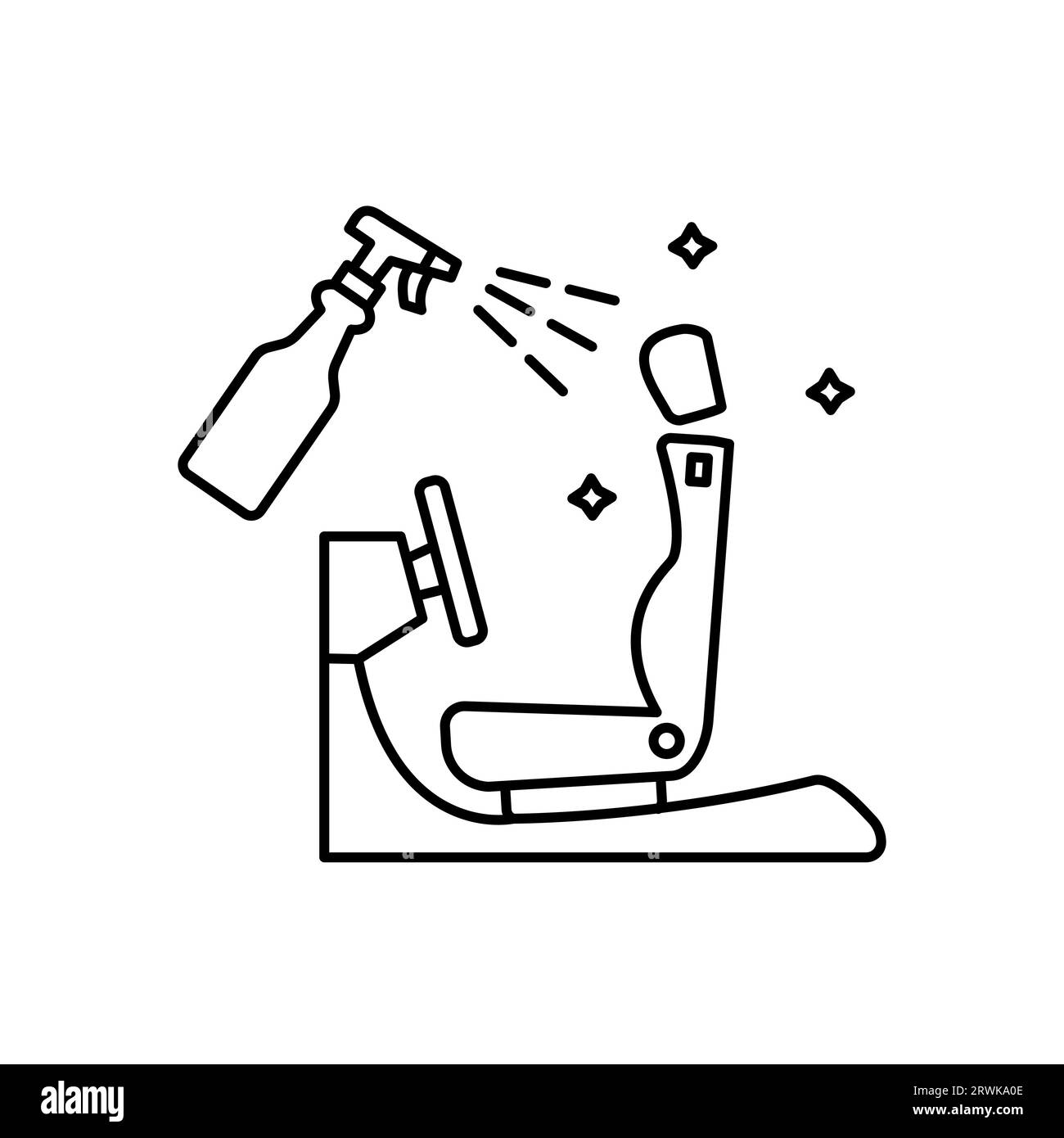 Cleaning car seat icon Stock Vector Images - Alamy