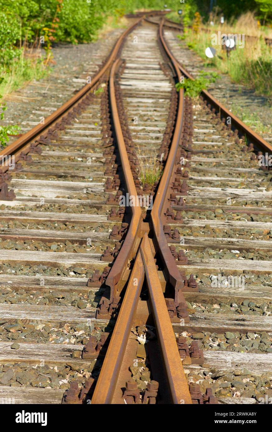 Old rails hi-res stock photography and images - Alamy