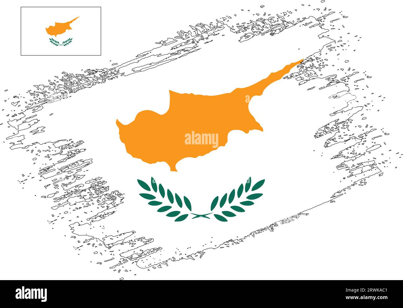 Brush Design Cyprus Flag Vector Stock Vector Image & Art - Alamy