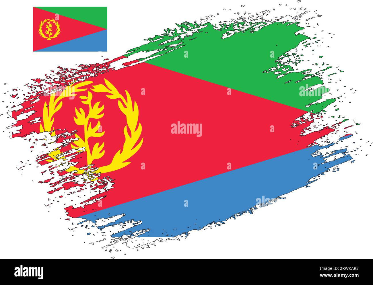Brush Design Eritrea Flag Vector Stock Vector Image & Art - Alamy