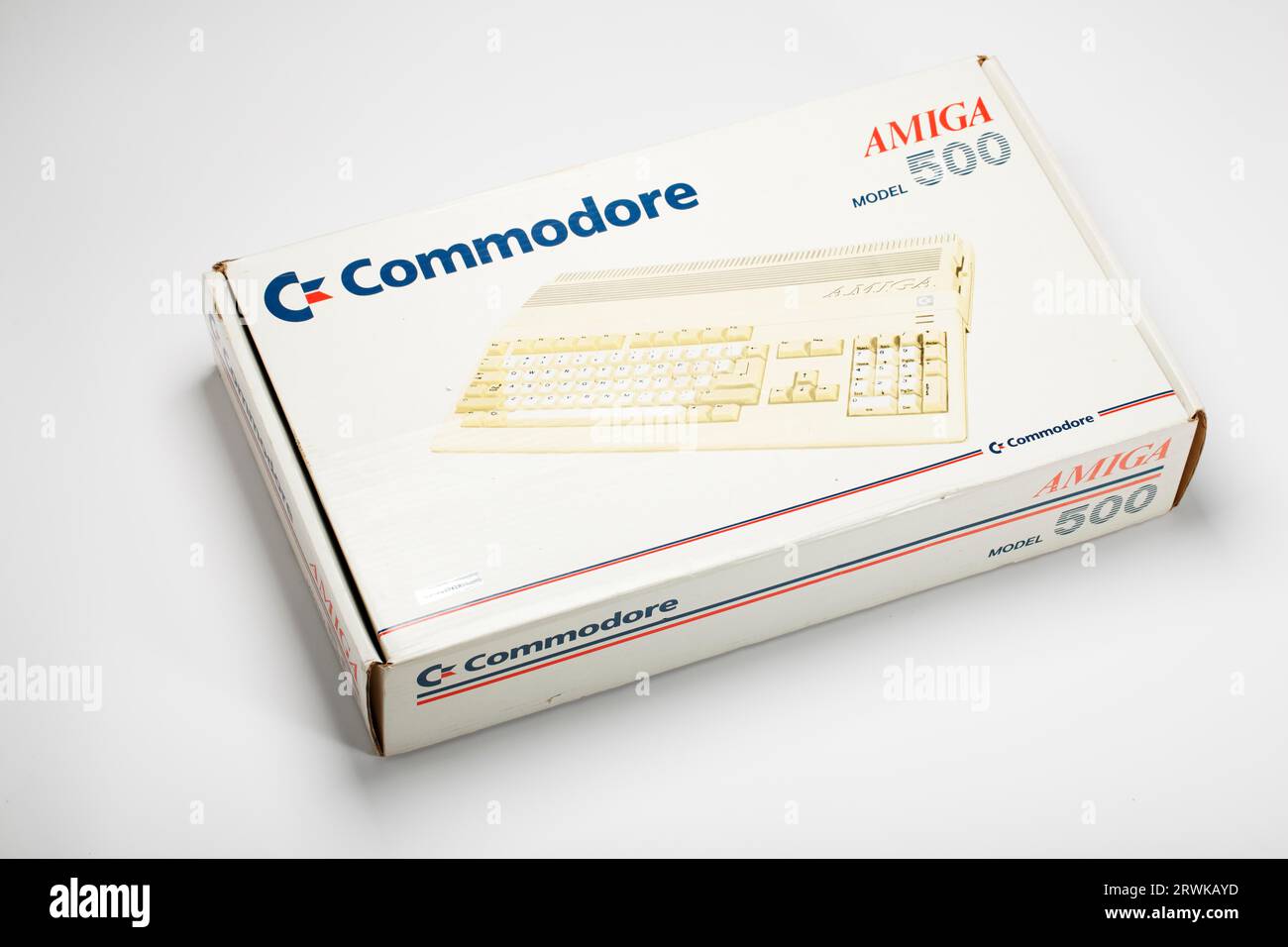 Box of Commodore Amiga computer from the 1980s Stock Photo - Alamy