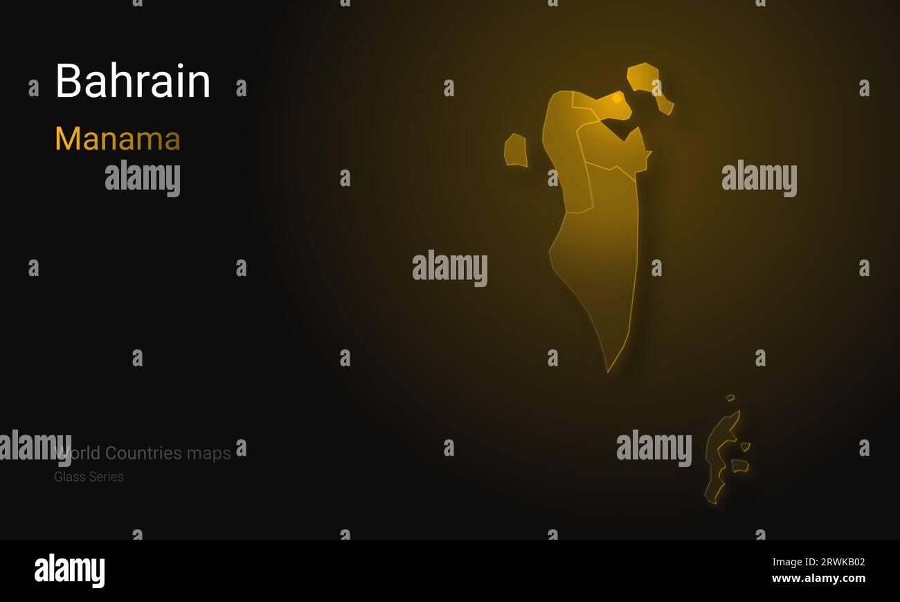 Bahrain map hi-res stock photography and images - Alamy