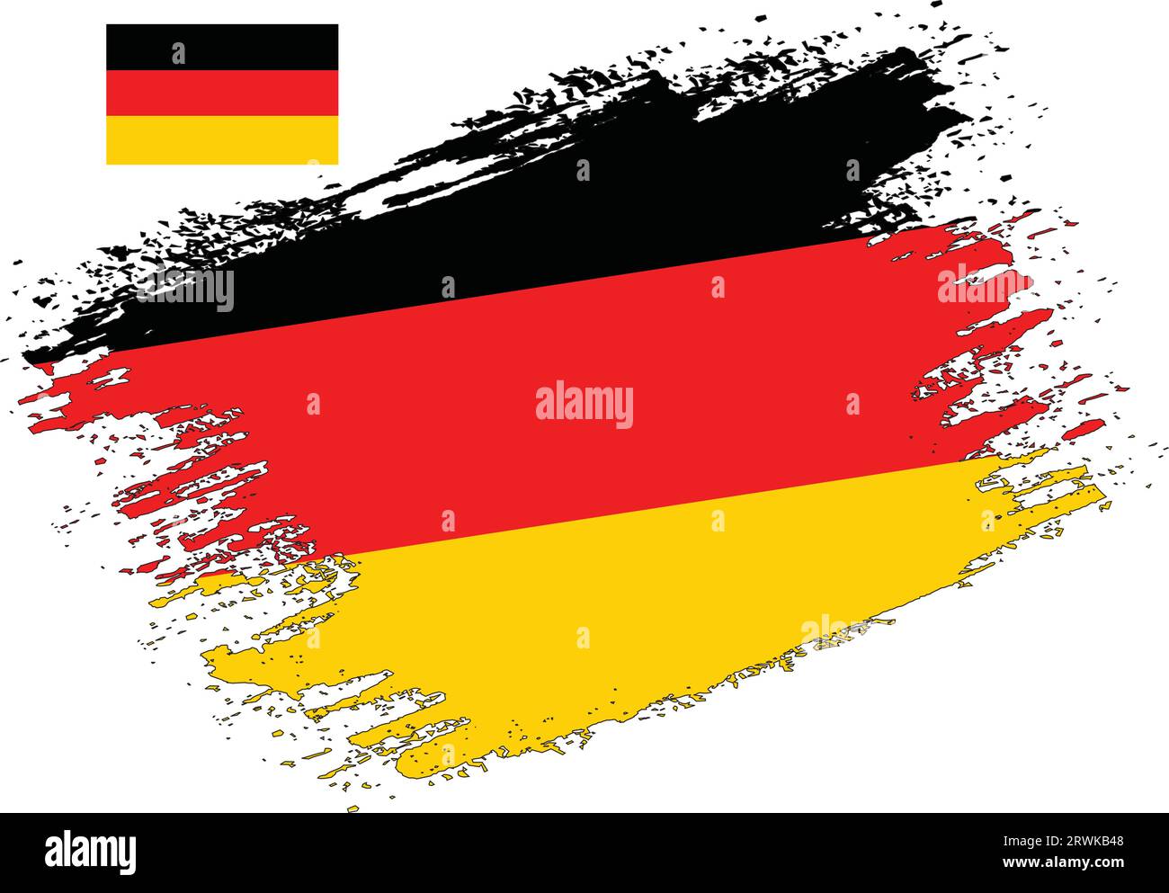 Brush Design Germany Flag Vector Stock Vector Image & Art - Alamy