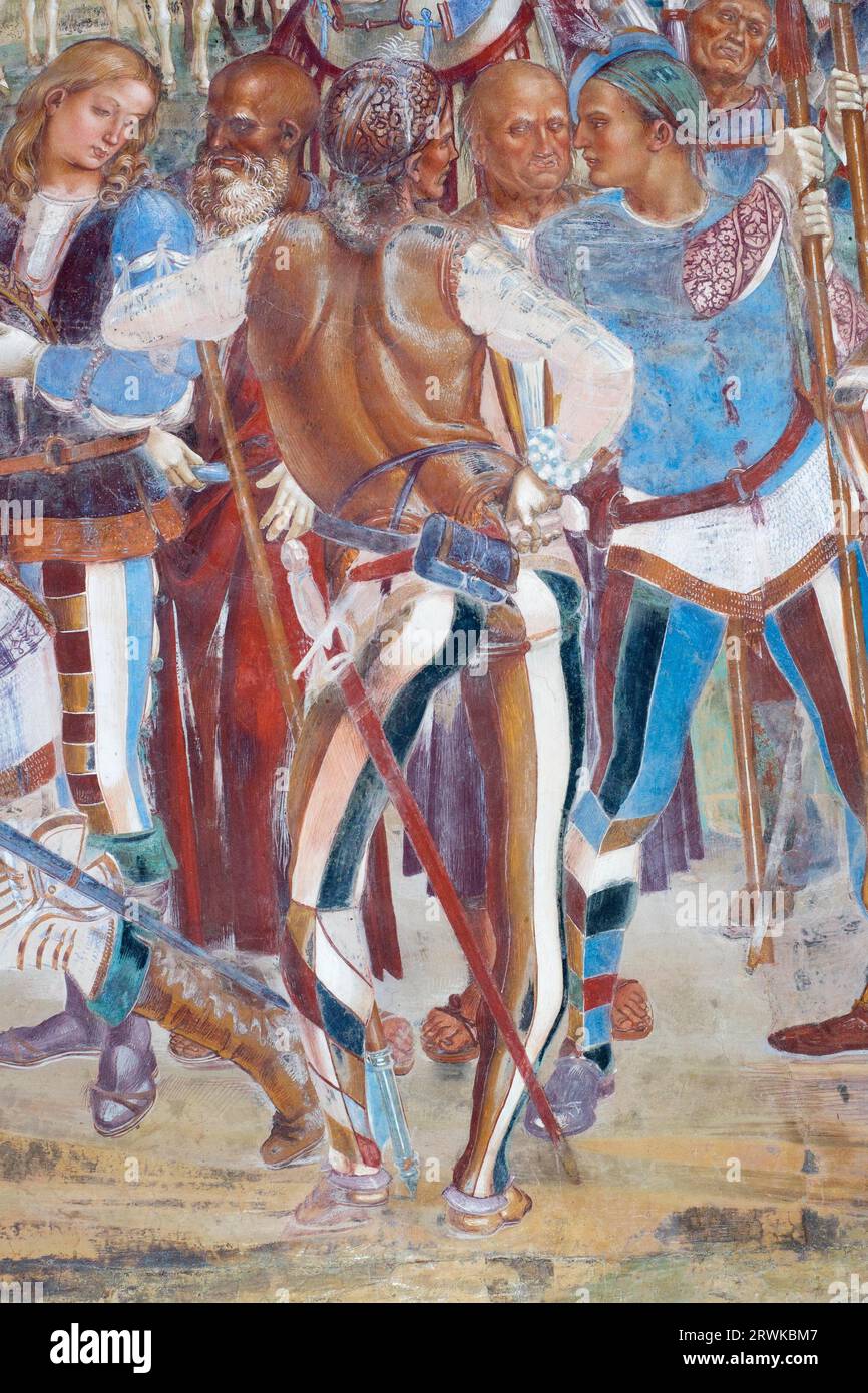 The important fresco cycle on the life of St. Benedict in the monastery ...