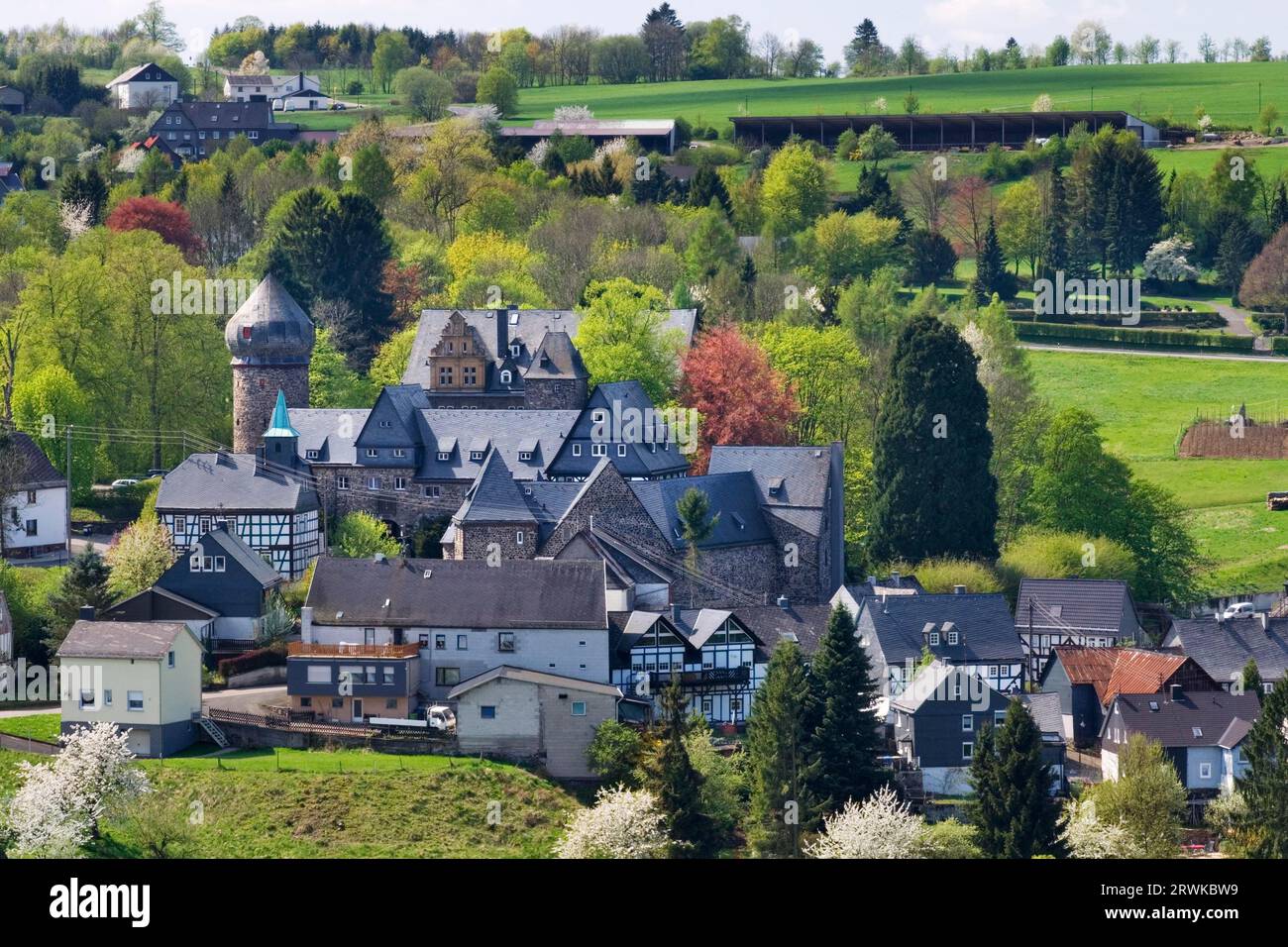 Friedewld Castle in the Westerwald, Germany, Europe Stock Photo - Alamy