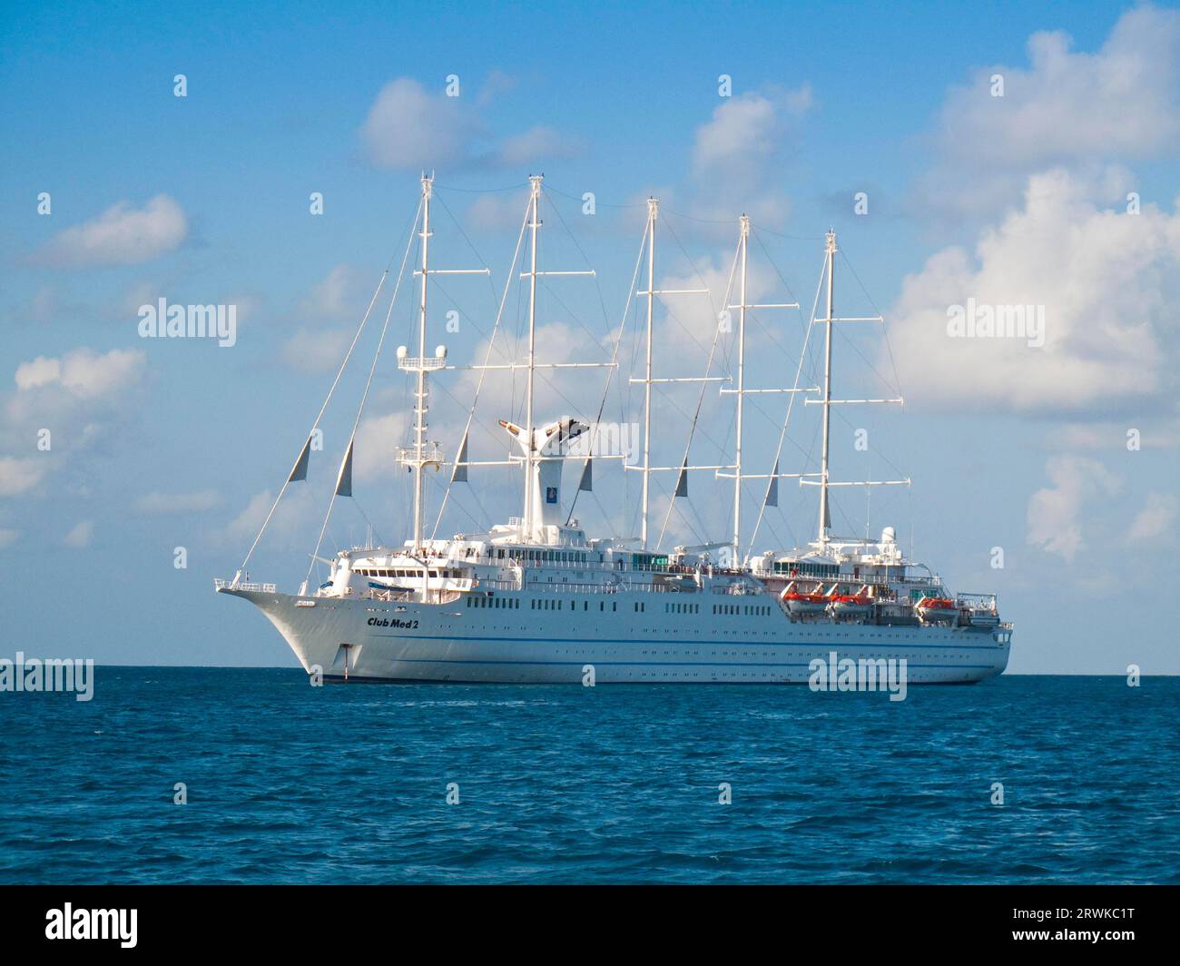 Modern cruise ship Club Med 2 Stock Photo - Alamy