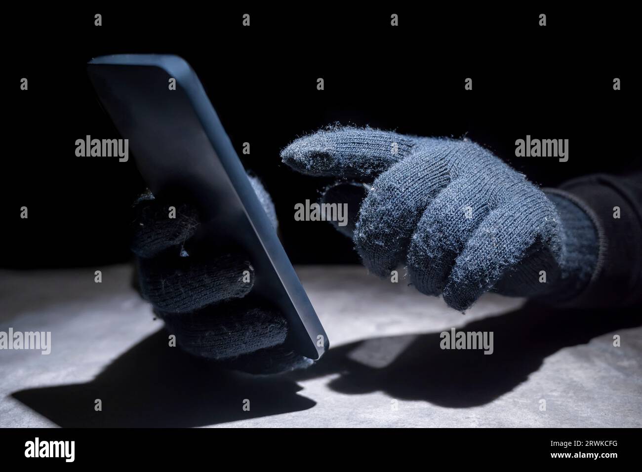 Hacker hand hacking mobile phone security. Cyber Security concept Stock ...