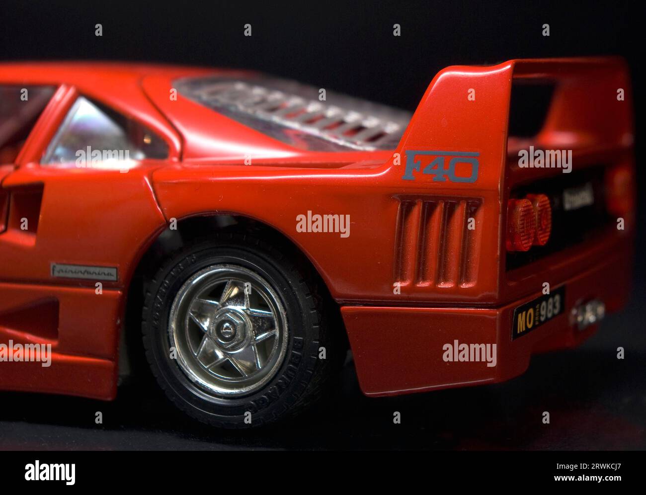 Ferrari F40 Rear black Stock Photo - Alamy