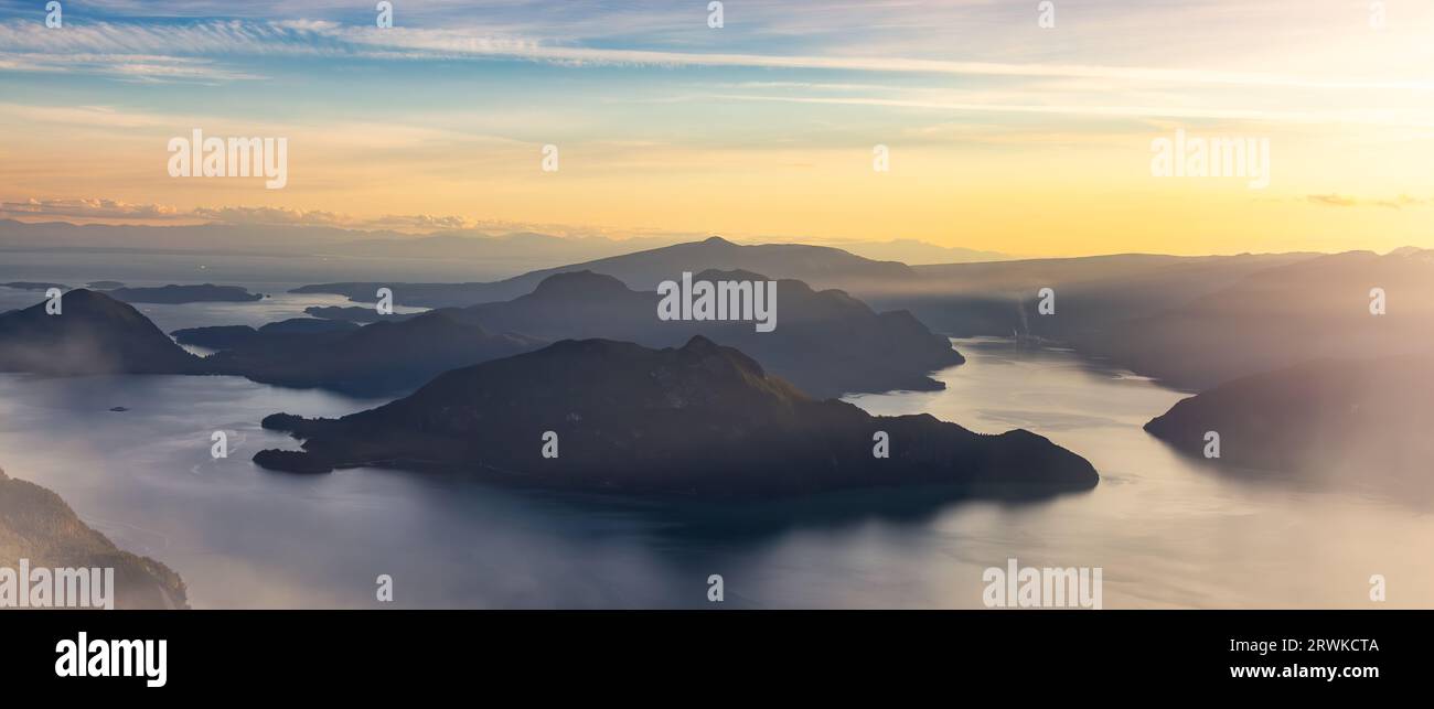 Mountains and Islands on the West Coast of Pacific Ocean. Canadian ...