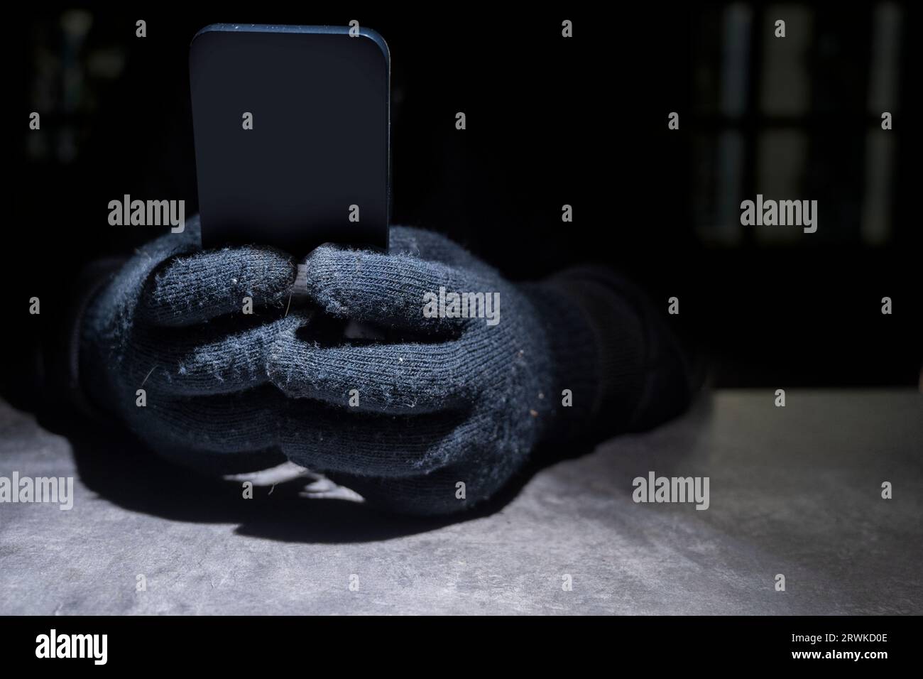 Hacker hand hacking mobile phone security. Cyber Security concept Stock ...