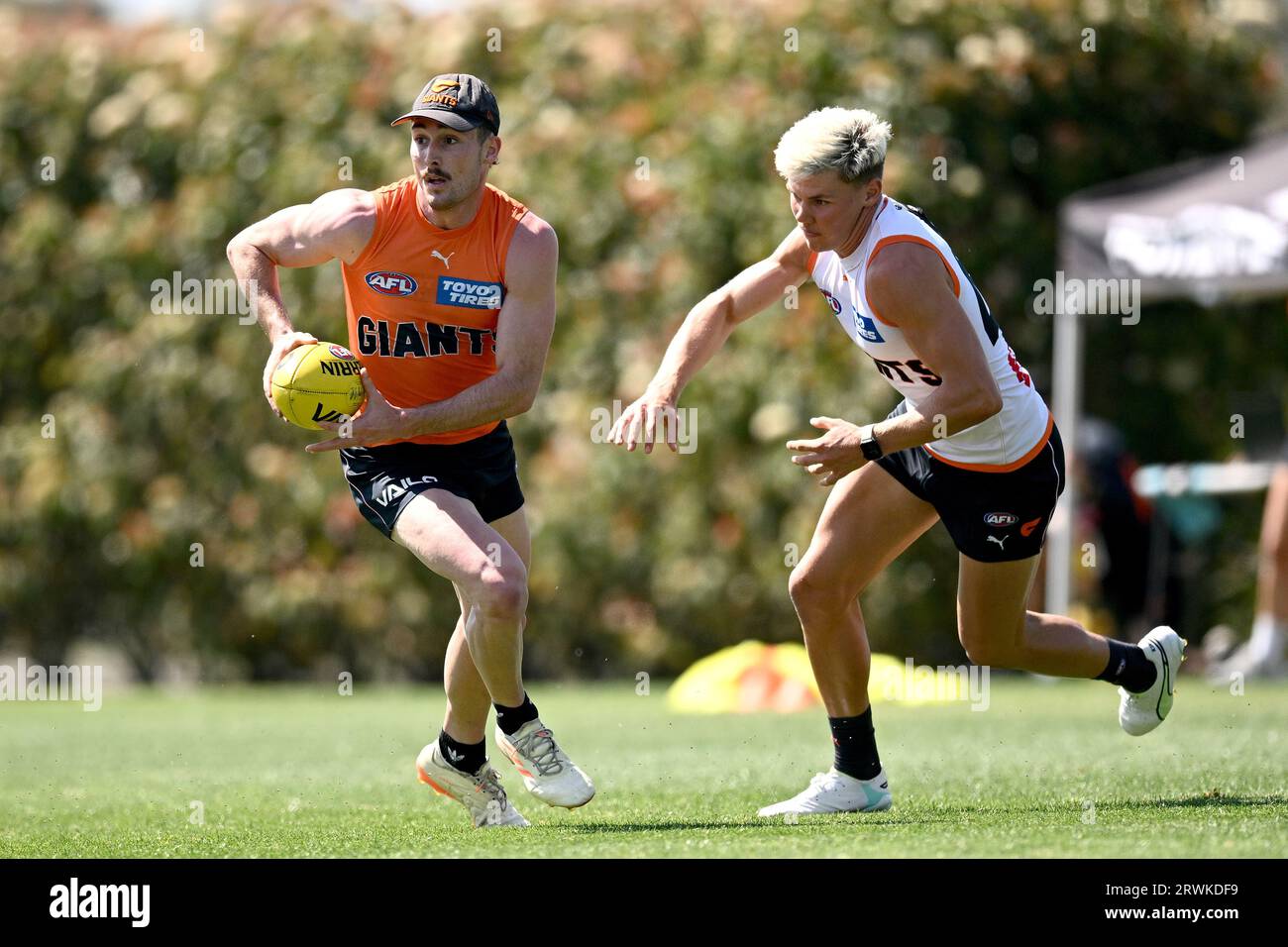 Sydney, Australia. 20th Sep, 2023. Lachie Ash (left) and Cooper ...