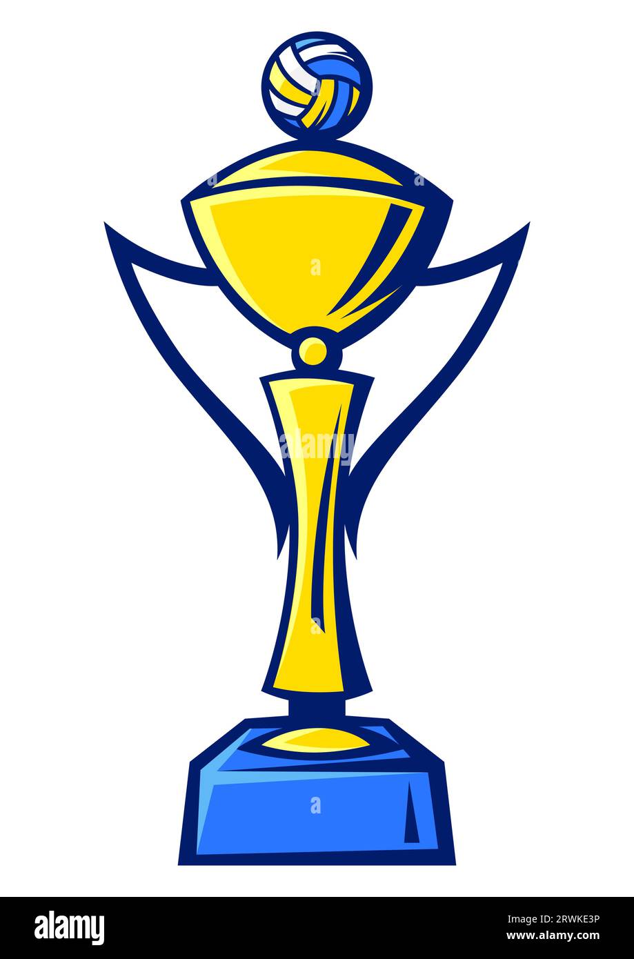 Volleyball trophy Stock Vector Images - Alamy