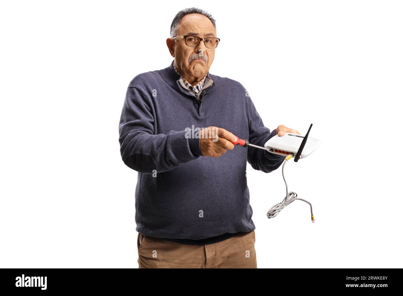Person holding screwdriver hi-res stock photography and images - Alamy