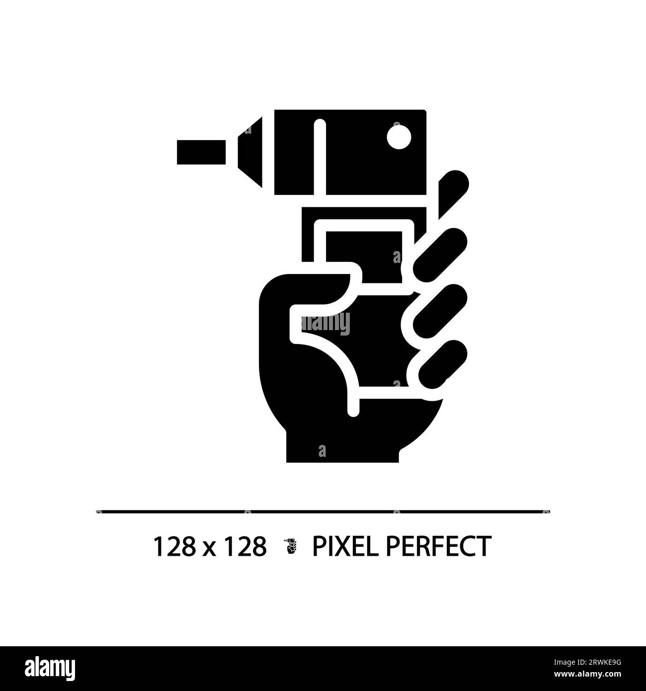 Spirometer pixel perfect black glyph icon Stock Vector Image & Art - Alamy