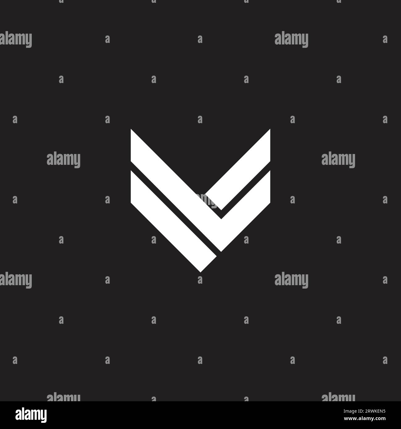 letter vl simple geometric line logo vector Stock Vector Image & Art ...