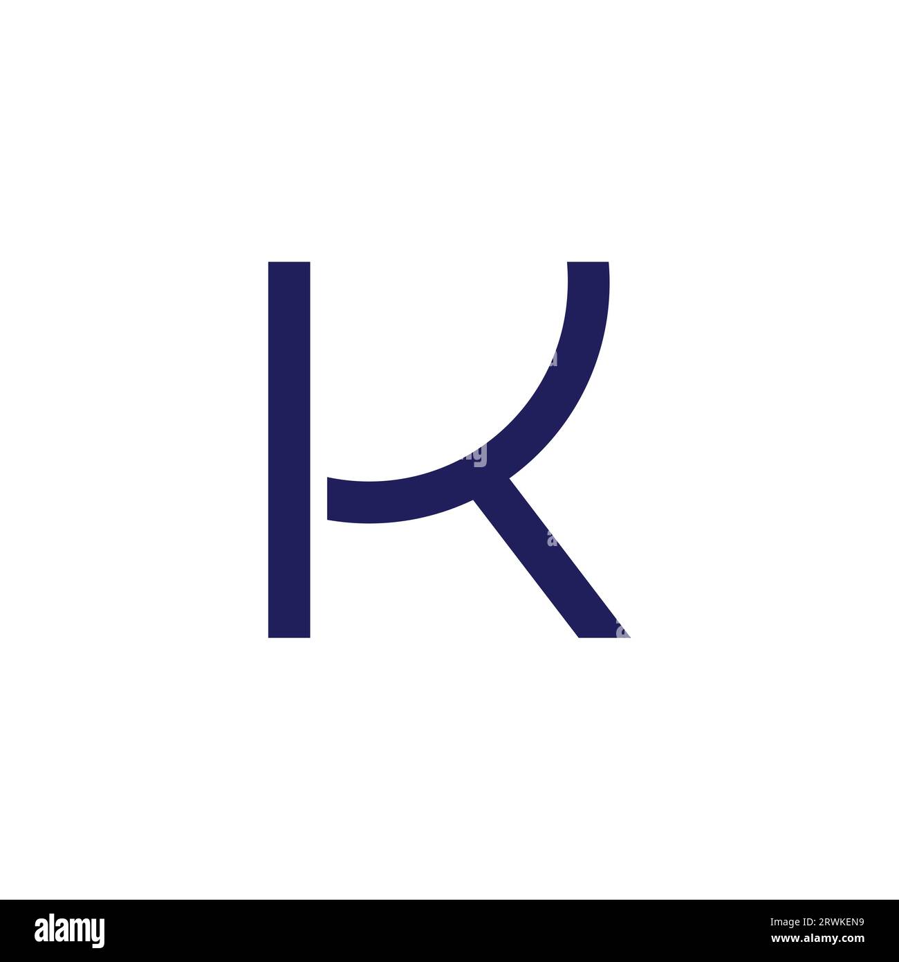 letter kt simple geometric curve line logo vector Stock Vector Image ...