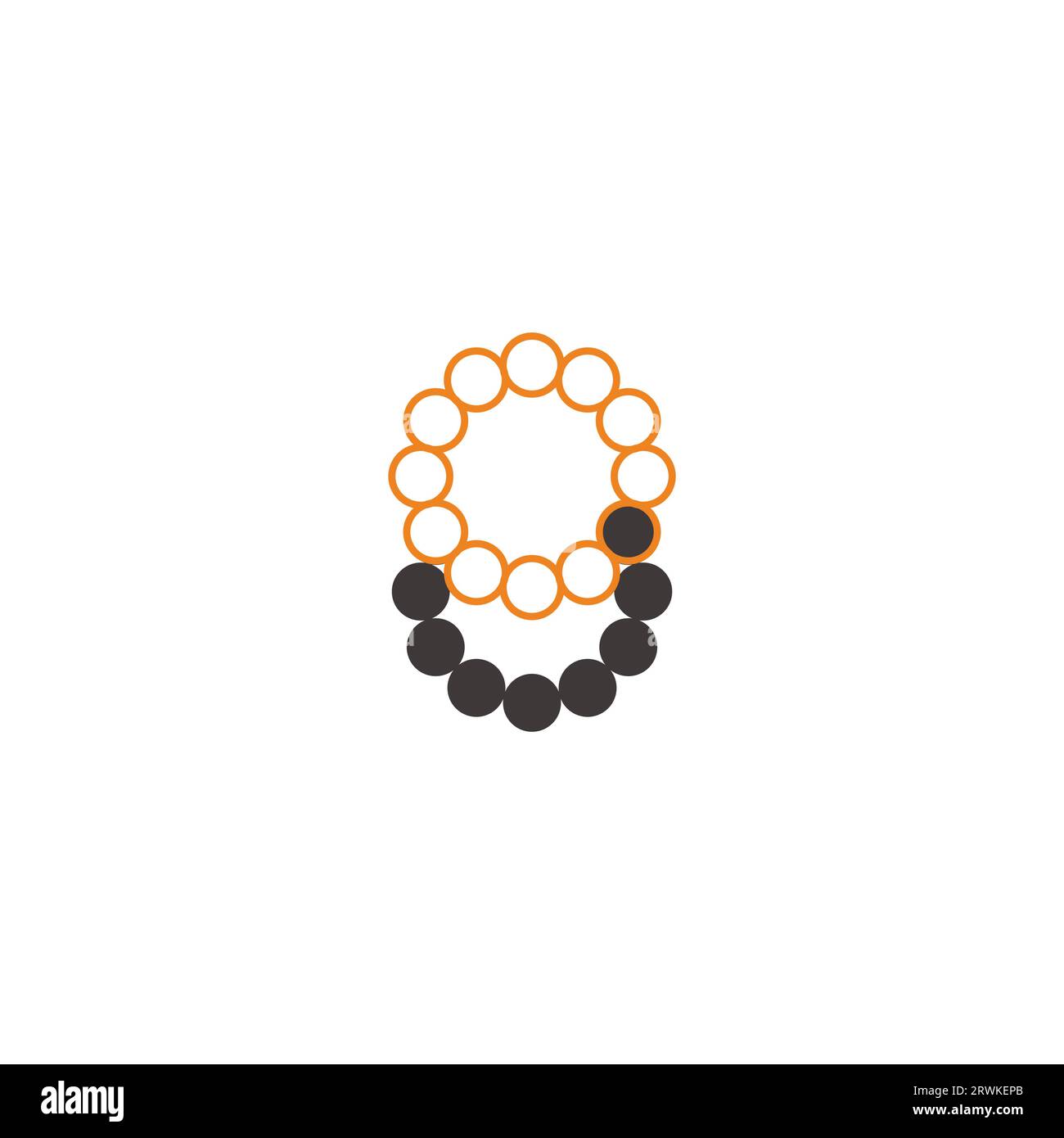 number 9 circles dots geometric logo vector Stock Vector Image & Art ...